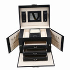 Custom All In One Luxury Jewelry Box Big Size With Handle Eco Friendly