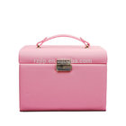 Durable Big Pink Luxury Jewelry Box Lightweight Custom Logo Eco Friendly