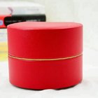 Round Fashion Leather Jewelry Box Multi Color Eco Friendly For ring Holder