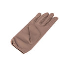Non Disposable Brown / White Jewelry Gloves , Lightweight Microfiber Glove Mitt