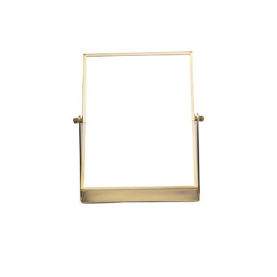 Square Freestanding Dressing Table Mirror , Small Travel Mirror Oem Accepted