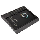 Bracelet Jewelry Display Carrying Case , Retangular Black Jewelry Tray