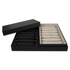 Ring Organizer Jewelry Display Box Cardboard Material Many Slots Easy To Carry