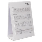 Multi Color Diamond 4c Chart Card Display For Jewelry Shop Eco Friendly