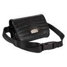 Anti Theft Travel Waist Bag , Lightweight Black Waterproof Fanny Pack