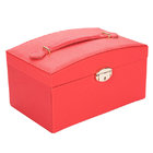 Full Cover Pu Leather Jewelry Box Durable For Watch Storage Smooth Surface