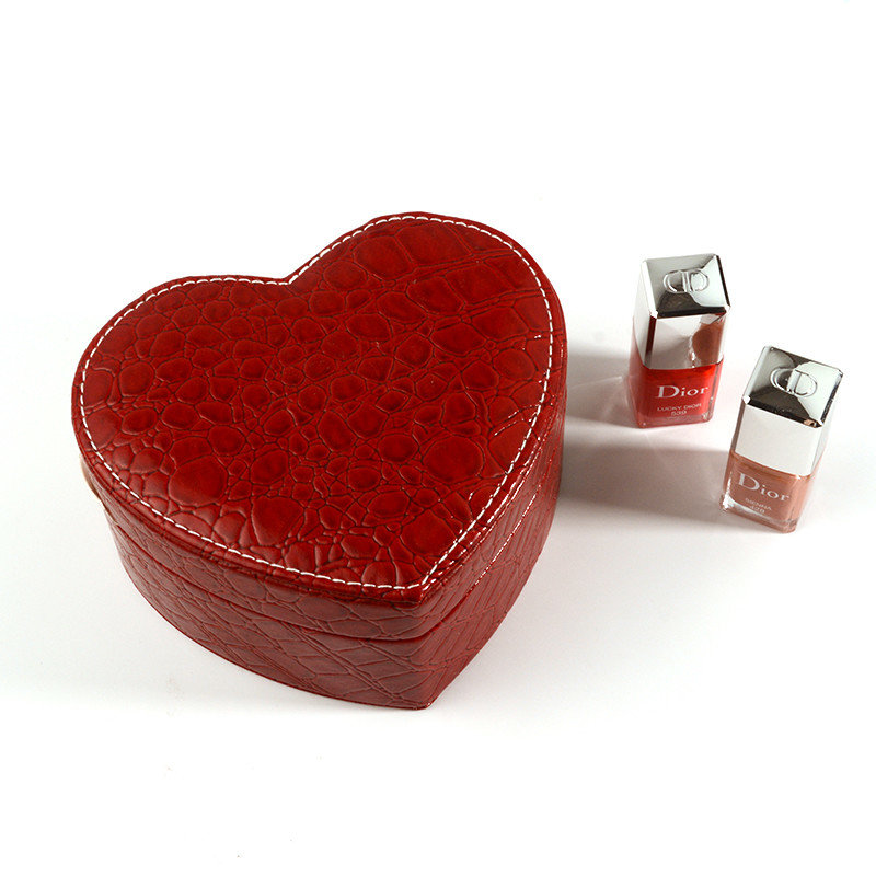 jewelry box making with leather red jewelry box