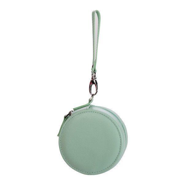 Blue / Pink / Green Portable Travel Jewelry Box Custom Logo Storage With Holder