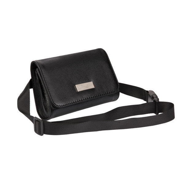 Small Pu / Leather Waist Pouch , Shopping Guide Leather Belt Fanny Pack