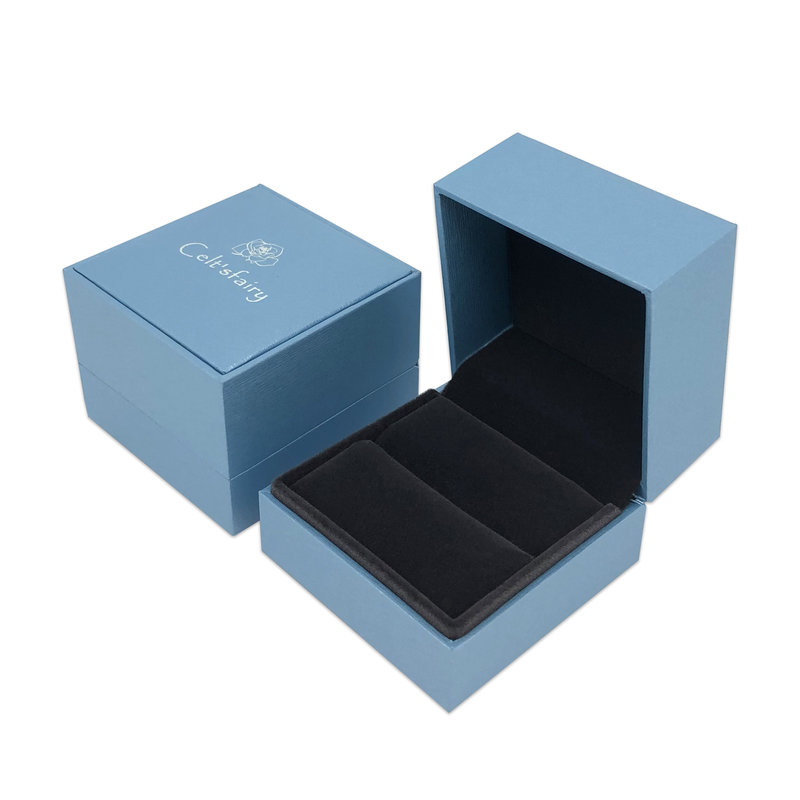 Custom Logo Printing Velet Interior Paper Jewelry Gift Box